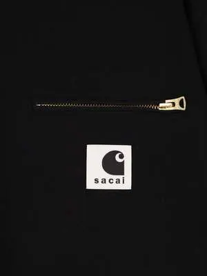 SACAI X CARHARTT WIP Cotton Tshirt Witht Logo Patch On The Front