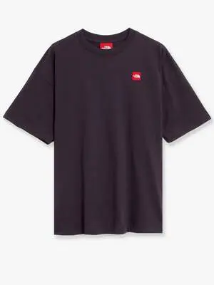 The North Face Cotton Tshirt With Logo Patch On The Front - Grey