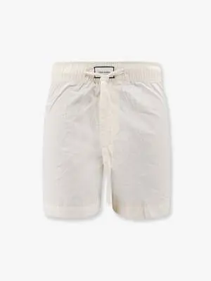 ENTIRE STUDIOS Cotton Bermuda Shorts - Beige