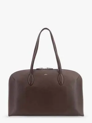 TOTEME Engraved Suede Handbag - Brown
