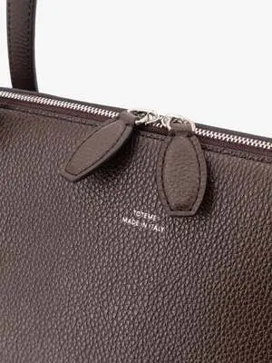 TOTEME Engraved Suede Handbag - Brown