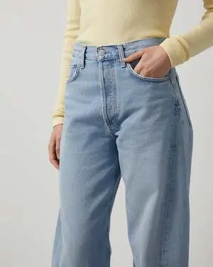AGOLDE Luna Pierced Taper Jeans