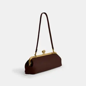 COACH Kisslock Frame Bag 30 - Brass/maple