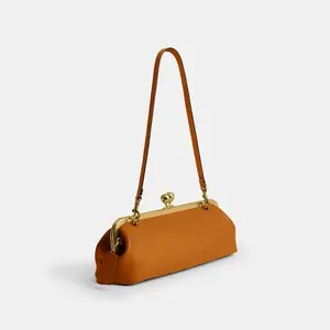 COACH Kisslock Frame Bag 30 - Brass/saffron
