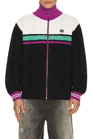 RICE NINE TEN Knitting Jogging Suit Jacket