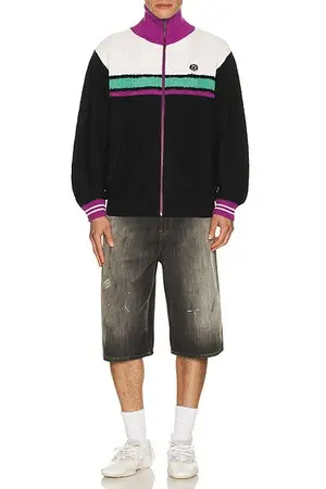 RICE NINE TEN Knitting Jogging Suit Jacket