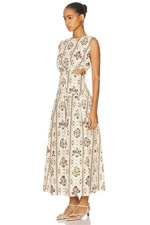 Agua Bendita Printed Cotton Dress - Andes