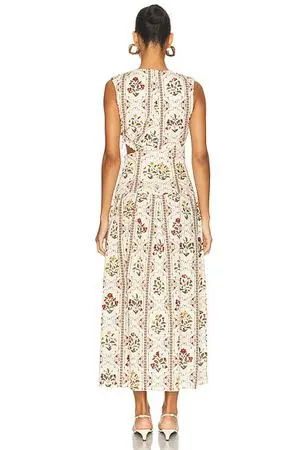 Agua Bendita Printed Cotton Dress - Andes