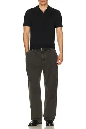 NILI LOTAN Bryce Polo Sweater - Dark Navy