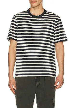 Nn07 Pedro Tee - Navy Stripe