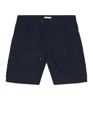 Onia Air Linen Pull-on Cargo Short - Deep Navy