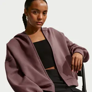 Nike 24.7 Impossiblysoft Full-zip Hoodie - Purple