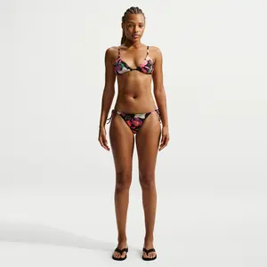 Nike Swim Tie String Bikini Bottom - Black