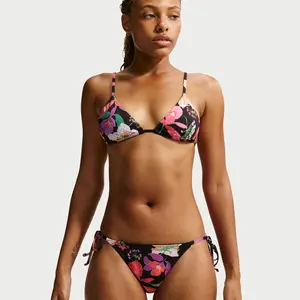 Nike Swim Tie String Bikini Bottom - Black