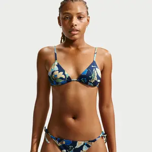Nike Swim Triangle Bikini Top - Blue