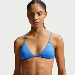 Nike Swim Essential Triangle Bikini Top - Blue