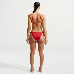 Nike Swim Effortless Essential Triangle Bikini Top - Red