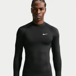 Nike Swim Whitewater Essential Dri-fit Uv Long Sleeve Rashguard Top - Black