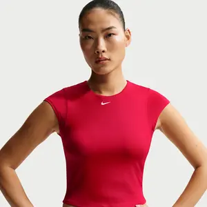 Nike Swim Effortless Essential Cap Sleeve Swim Top - Red