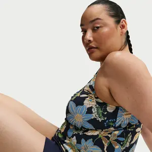 Nike V-neck Tankini - Blue