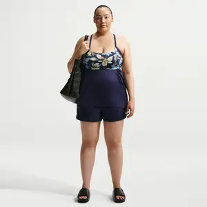 Nike Layered Tankini With Floral Print Top