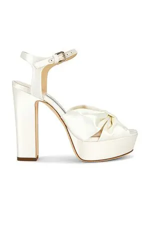 JIMMY CHOO Heloise Satin Platform Sandals
