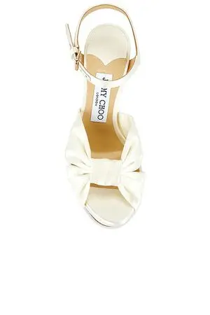 JIMMY CHOO Heloise Satin Platform Sandals