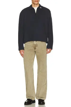 HONOR THE GIFT Wavy Knit Long Sleeve Polo