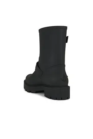 JIMMY CHOO Biker Rain Short Boot - Black