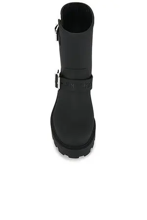 JIMMY CHOO Biker Rain Short Boot - Black