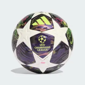 Adidas Uefa Champions League Final Pro Ball - Dark Purple / White / Solar Yellow