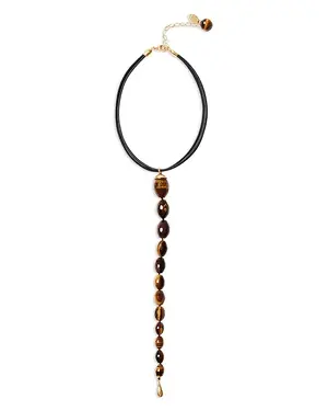 Chan Luu Tiger's Eye Multi Strand Pendant Necklace - Tigers Eye