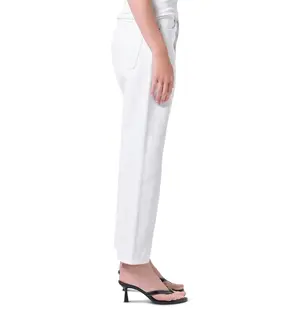 AGOLDE 90's Crop Mid Rise Loose Jeans - Marshmallow