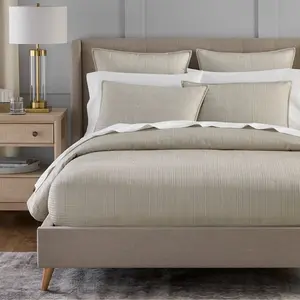 HUDSON PARK COLLECTION Luxe Textured Check Sham Set, King Exclusive