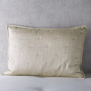 HUDSON PARK COLLECTION Luxe Textured Check Sham Set, Standard Exclusive - Beige