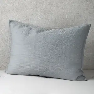 HUDSON PARK COLLECTION Linear Patch Sham Set, Standard - Exclusive Silver Ice