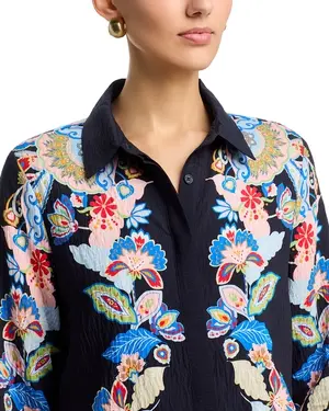 T Tahari Button Down Blouse