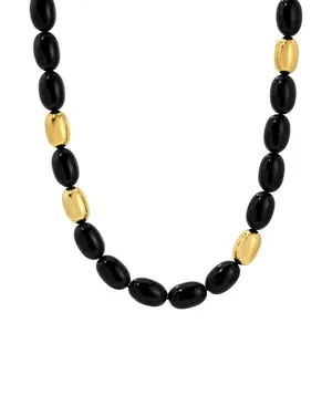 HEAVEN MAYHEM Clementine Necklace - Black And Gold