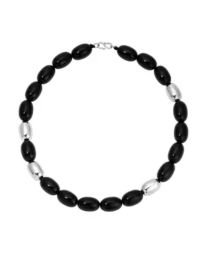 HEAVEN MAYHEM Clementine Necklace - Black And Silver