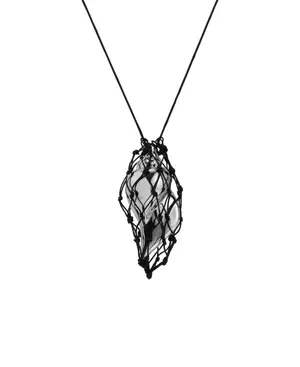 HEAVEN MAYHEM Sterling Necklace - Black And Silver