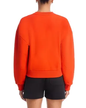 ATM Anthony Thomas Melillo French Terry Crewneck Sweatshirt - Tomato