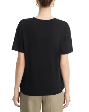 ATM Anthony Thomas Melillo Vintage Jersey Crewneck Tee - Black