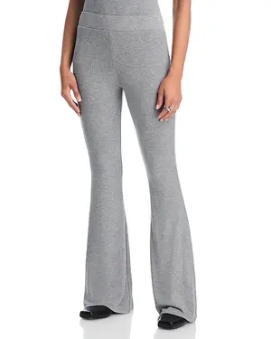 ATM Anthony Thomas Melillo Ribbed Flare Pants - Medium Grey