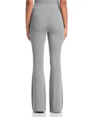 ATM Anthony Thomas Melillo Ribbed Flare Pants - Medium Grey