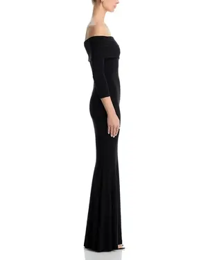 Norma Kamali Fishtail Gown - Black