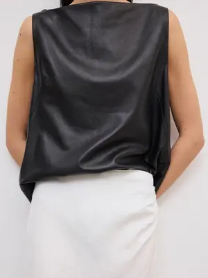 HOUSE OF DAGMAR Draped A-line Midi Skirt