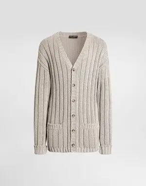 Dolce & Gabbana Cotton-blend Cardigan - Beige
