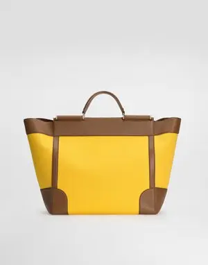 Dolce & Gabbana Sicily Handbag In Canvas And Leather