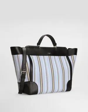 Dolce & Gabbana Sicily Striped Jacquard Handbag - Multicolor