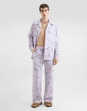Dolce & Gabbana Cotton-silk Vanity Trousers With Embroidery